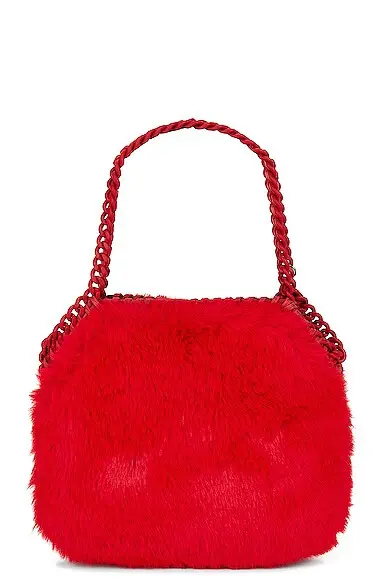 Stella McCartney Falabella Mini Shoulder Bag In Red