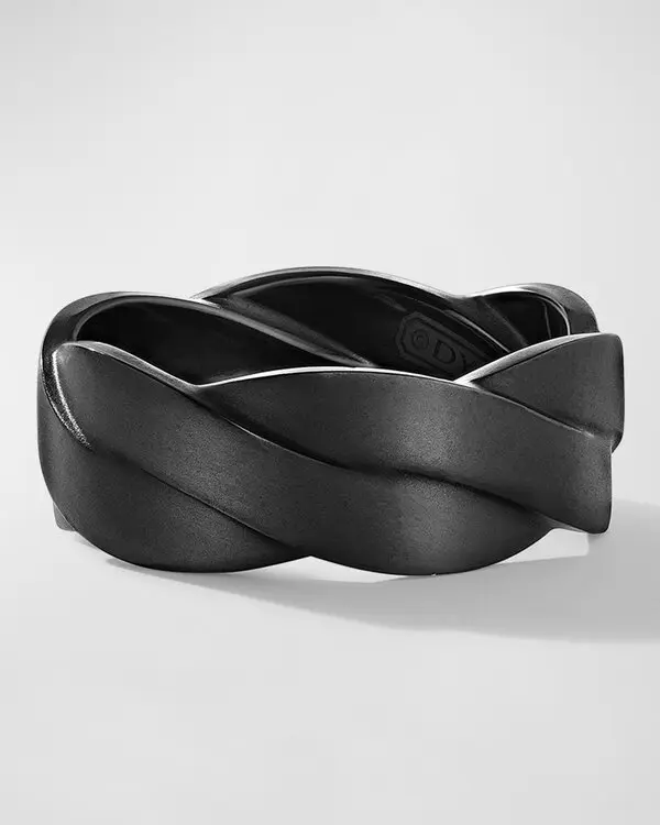 David Yurman Dy Helios Band Ring - Black Titan