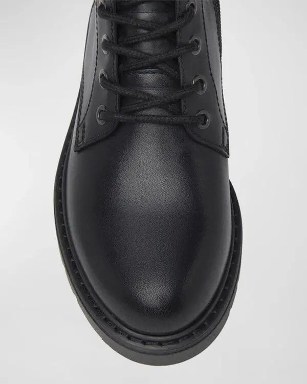 NEROGIARDINI Clean Calfskin Combat Boots