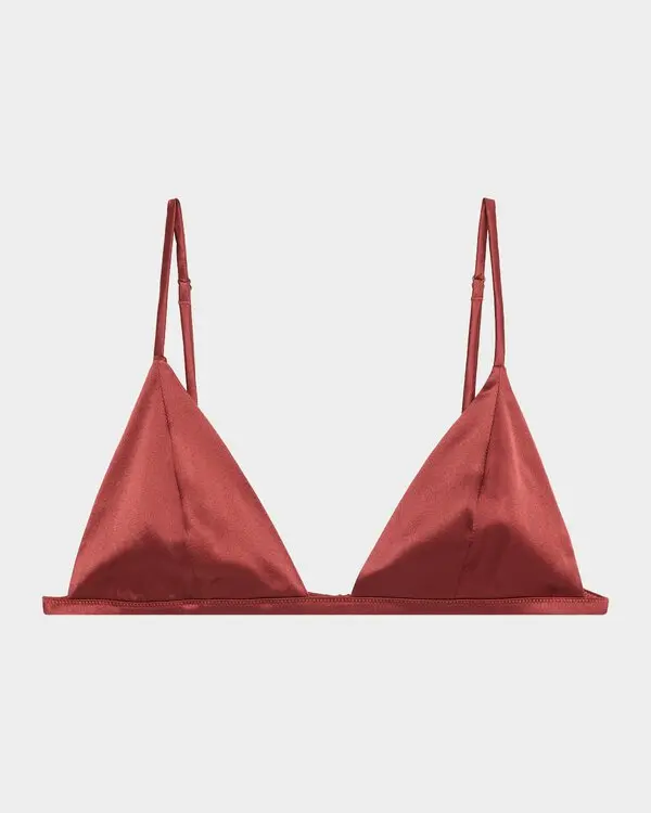 Kiki De Montparnasse Tous Les Jours Soft Wireless Triangle Bra - Brick Dust