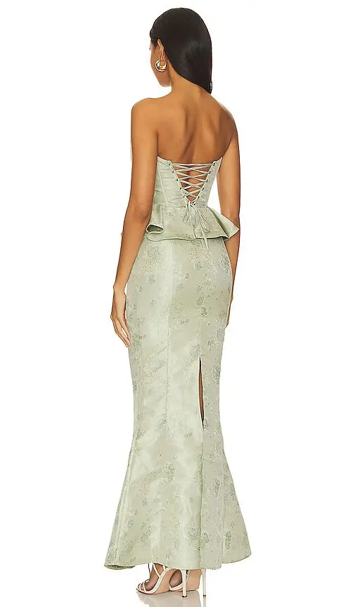 waverly satin dress in sage Satin Waverly Sage Green Dress