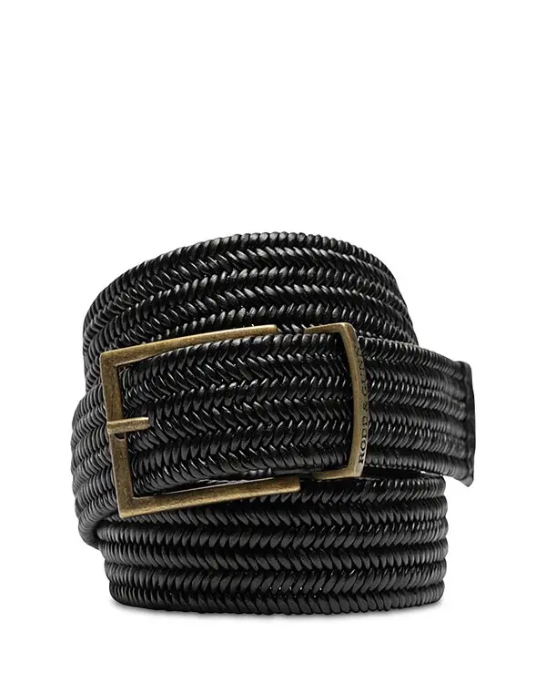 Rodd & Gunn Stirling Stretch Woven Belt - Nero