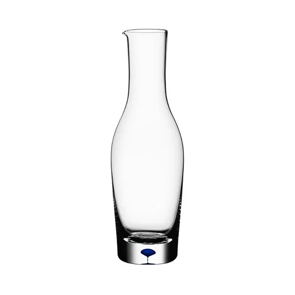 ORREFORS Intermezzo Blue Wine Carafe - Clear/blue