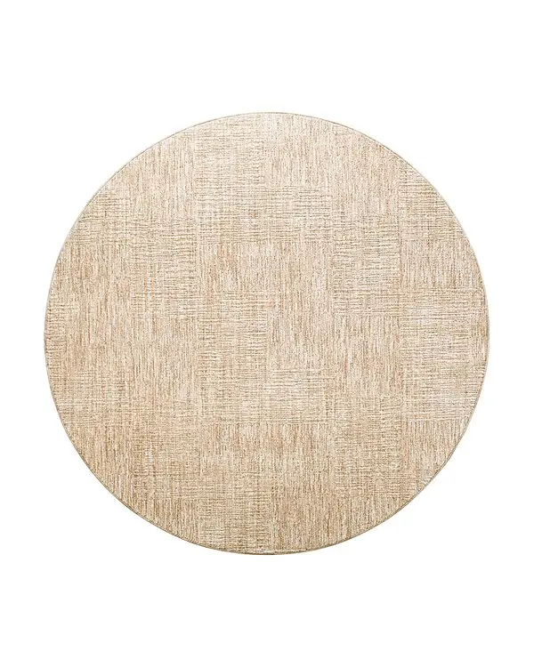 LIVABLISS Masterpiece Mpc-2308 Round Area Rug, 6'7 X 6'7 - Taupe/brown
