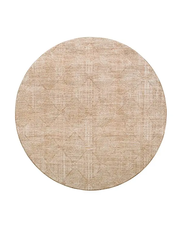 LIVABLISS Masterpiece Mpc-2312 Round Area Rug, 5'3 X 5'3 - Tan/beige