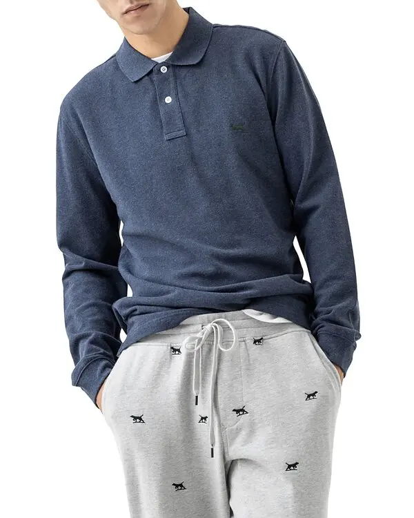 Rodd & Gunn Long Sleeve Sports Fit Gunn Polo - Deep Ocean