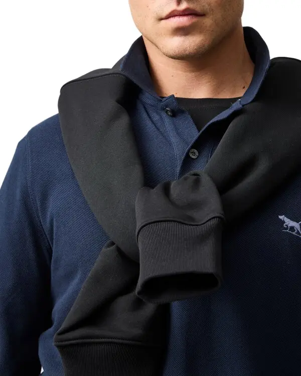 Rodd & Gunn Long Sleeve Sports Fit Gunn Polo - Eclipse