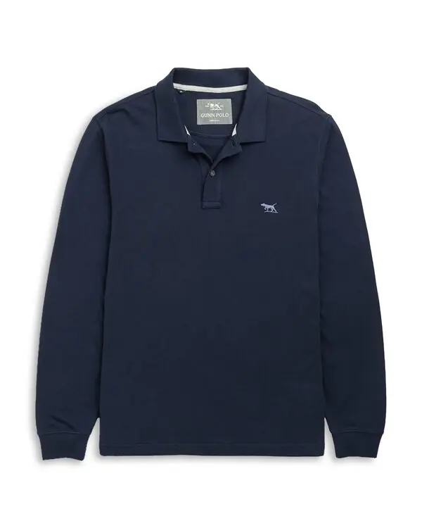 Rodd & Gunn Long Sleeve Sports Fit Gunn Polo - Eclipse