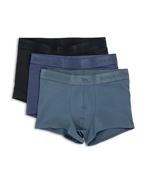 Rodd & Gunn Big Gunn's Boxer Trunks, Pack Of 3 - The Blues