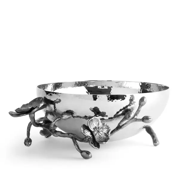 Michael Aram Black Orchid Caviar Dish And Spoon - Silver