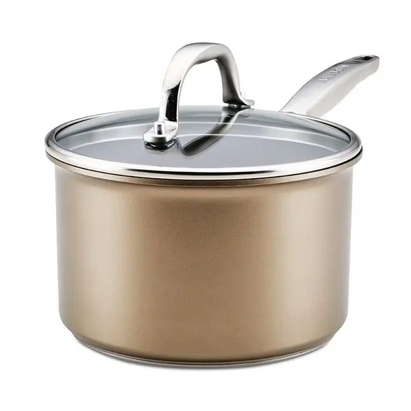 ANOLON Ascend 3-quart Covered Saucepan - Brown