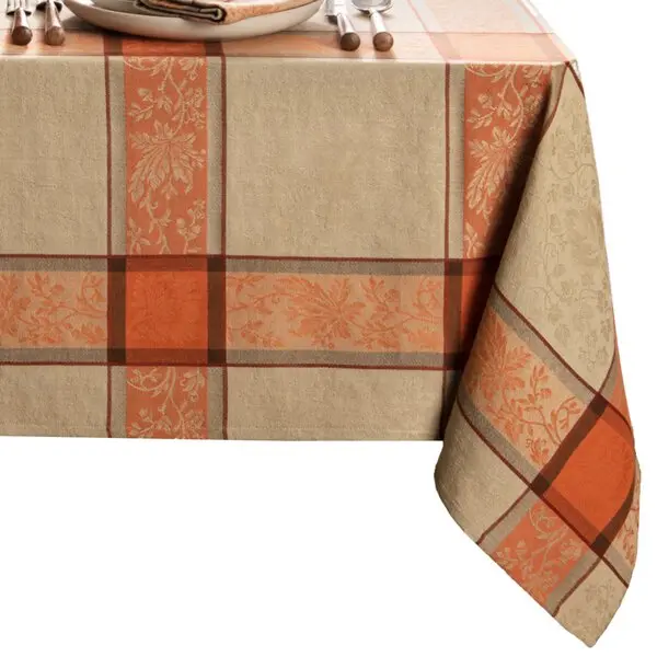 ELRENE HOME FASHIONS Autumnal Harvest Jacquard Tablecloth, 60 X 84