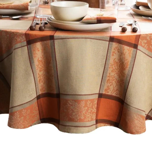 ELRENE HOME FASHIONS Autumnal Harvest Jacquard Tablecloth, 60 X 84