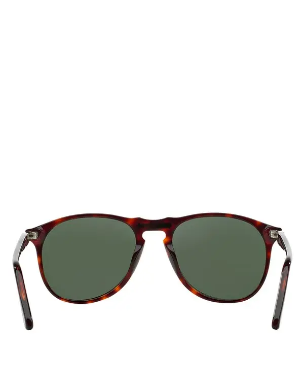 Persol 55mm Pilot Sunglasses - Havana/green Solid