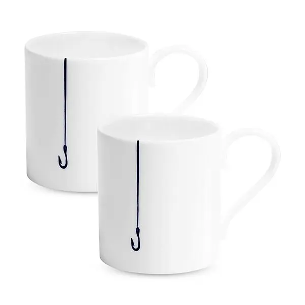 RICHARD BRENDON Hook Large Mug, Set Of 2
