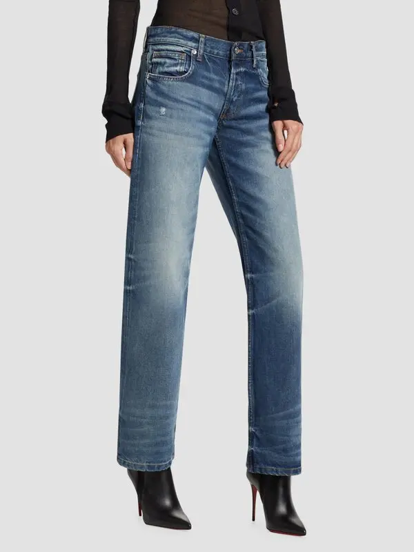 EB DENIM Low-rise Straight-leg Jeans