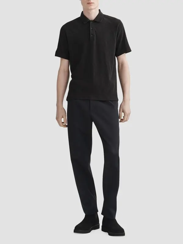 Rag & Bone Classic Flame Polo Shirt - Black
