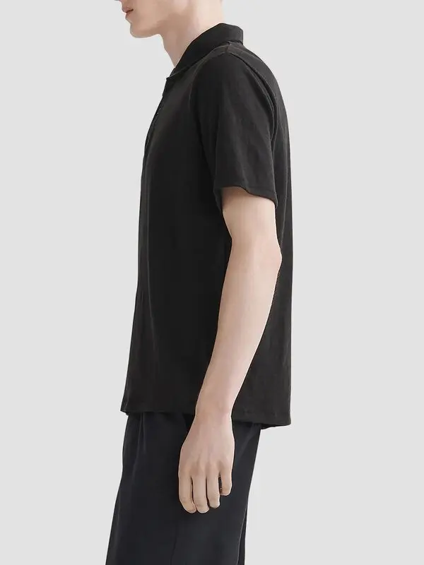Rag & Bone Classic Flame Polo Shirt - Black