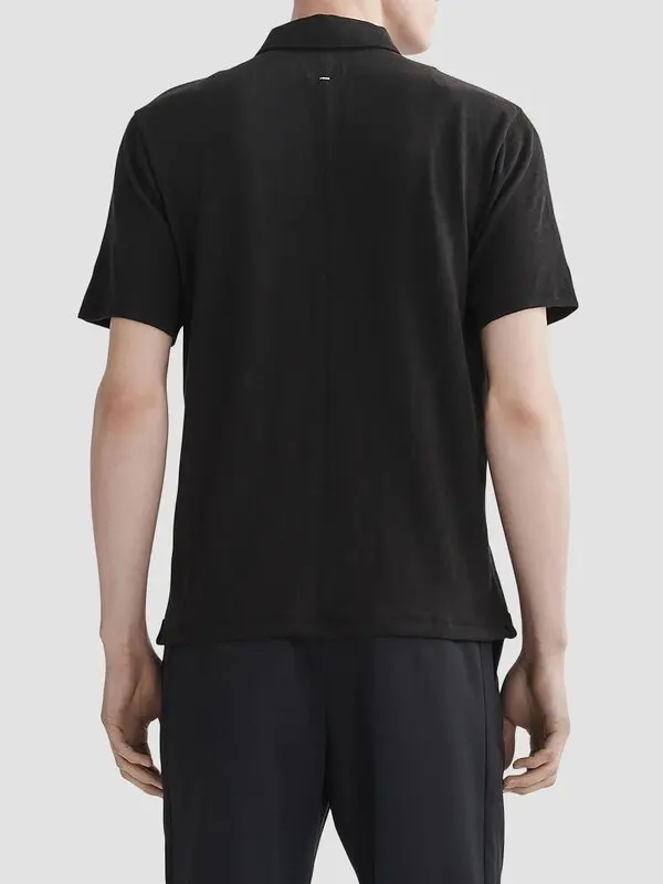 Rag & Bone Classic Flame Polo Shirt - Black