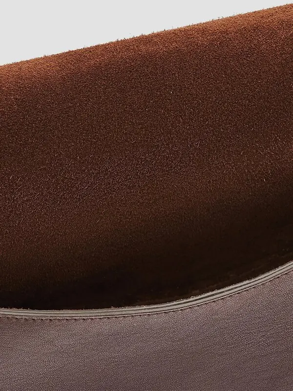 Il Bisonte Snodo Leather Crossbody Bag - Caffe