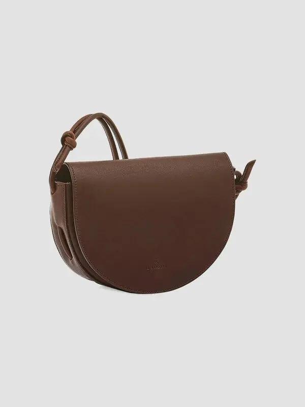 Il Bisonte Snodo Leather Crossbody Bag - Caffe