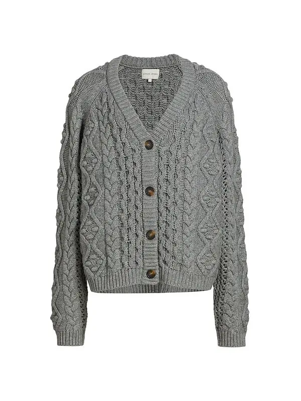 LOULOU STUDIO Kuma Cable-knit Wool-cashmere Cardigan