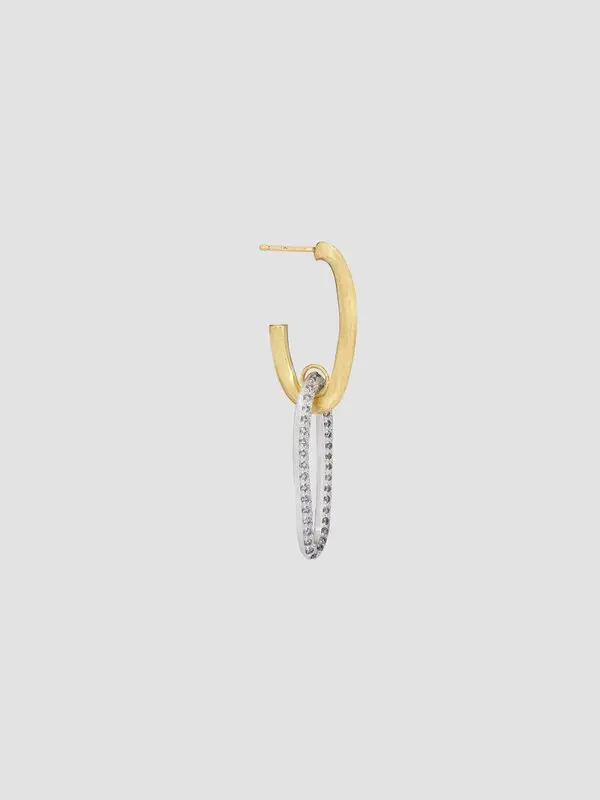 Marco Bicego Jaipur Link Two-tone 18k & 1.07 Tcw Diamond Drop Earrings