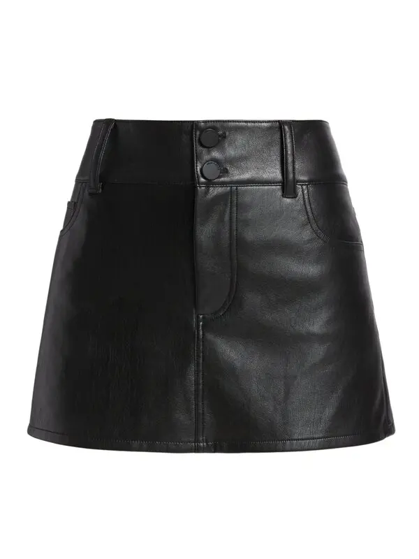 Alice + Olivia Laika Faux Leather Mini Skirt