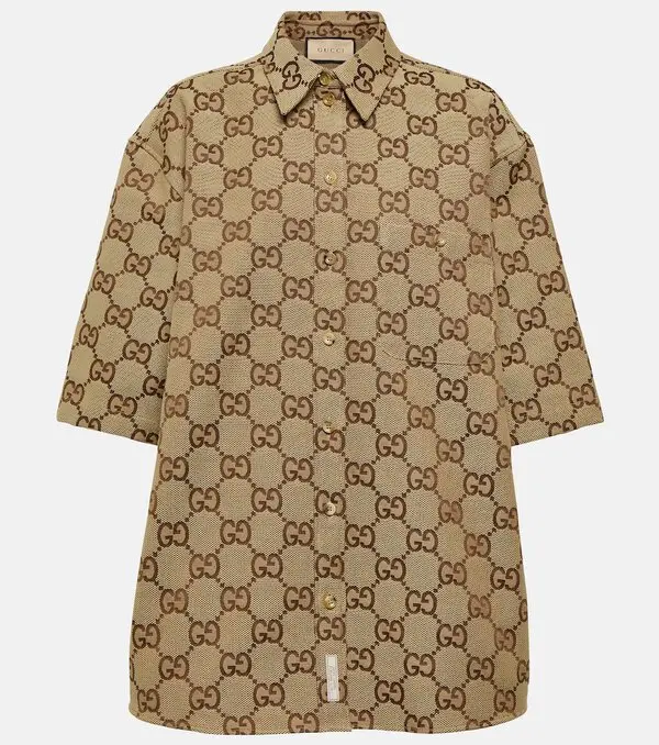 Gucci Maxi Gg Canvas Shirt