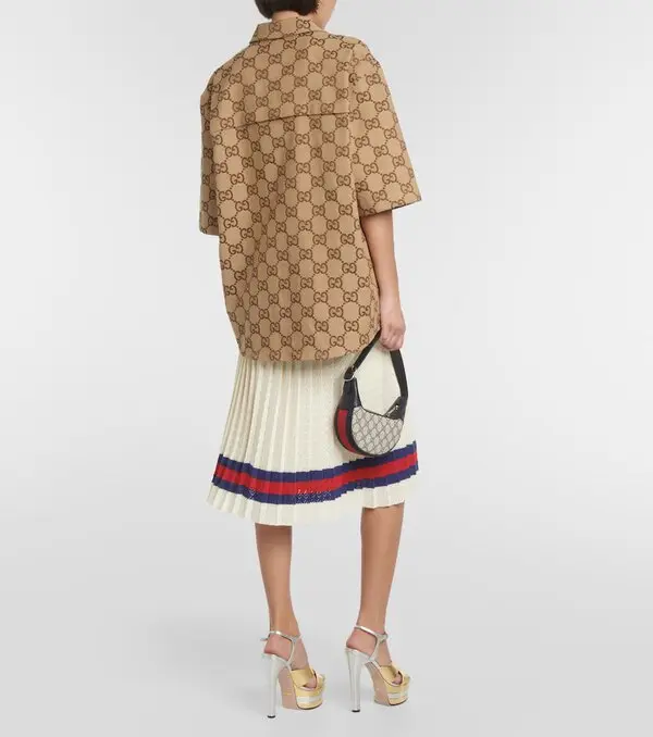 Gucci Maxi Gg Canvas Shirt