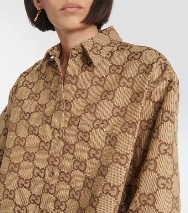 Gucci Maxi Gg Canvas Shirt