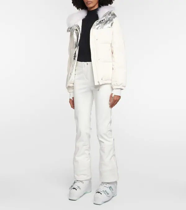 YVES SALOMON Shearling-trimmed Down Jacket