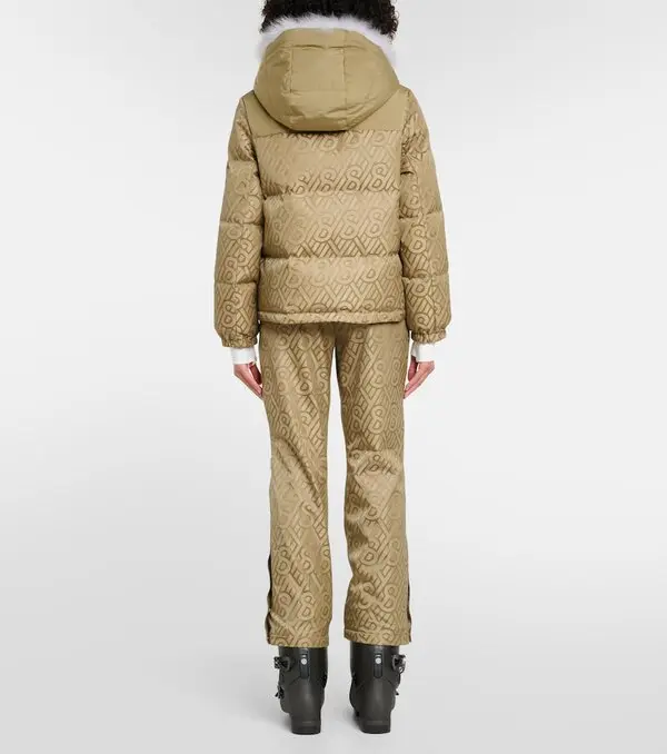 YVES SALOMON Logo Shearling-trimmed Down Jacket