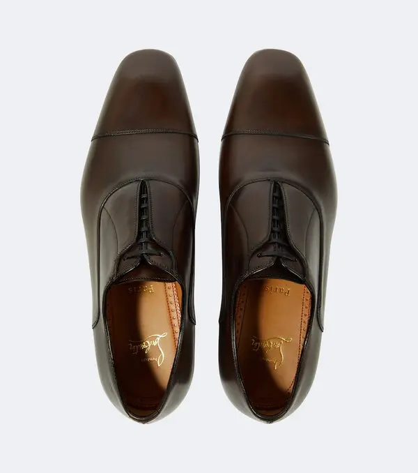 CHRISTIAN LOUBOUTIN Greghost Leather Oxford Shoes