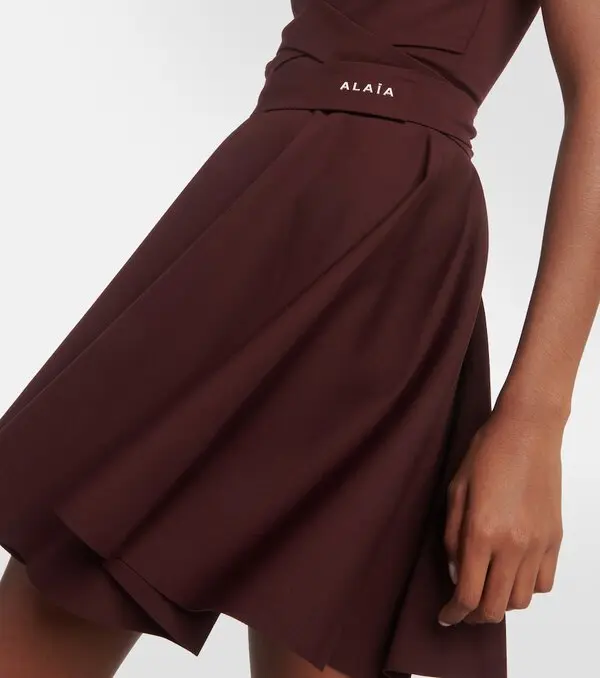 Alaïa Mockneck Jersey Dress