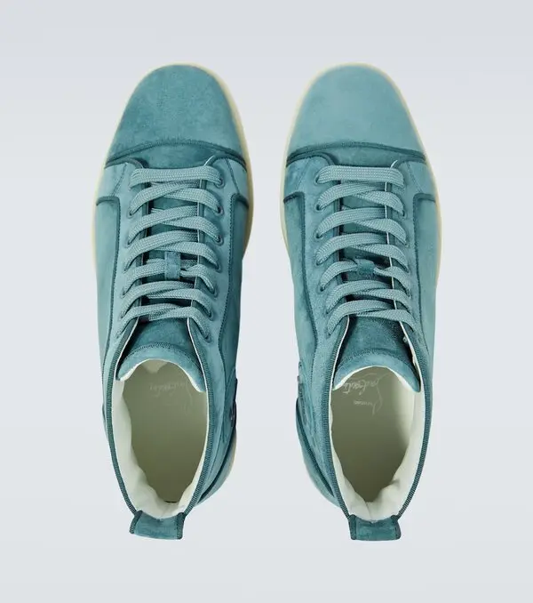 CHRISTIAN LOUBOUTIN Louis High-top Sneakers - Blue