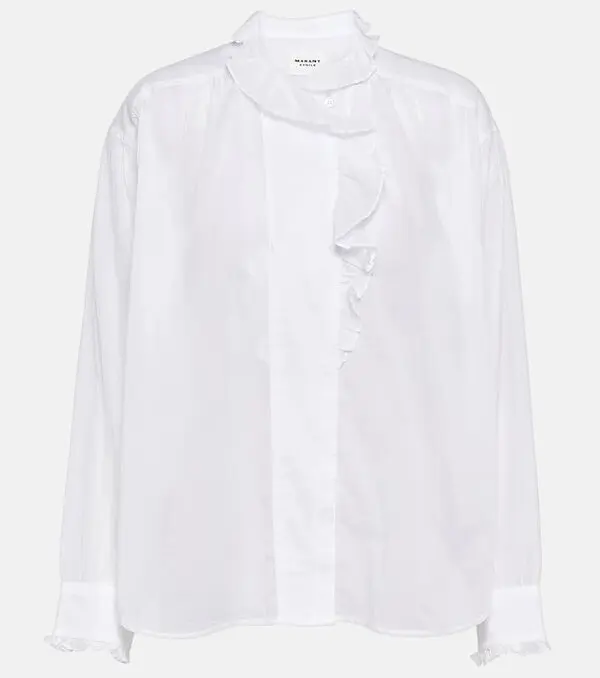 MARANT ETOILE Pamias Ruffled Cotton Blouse