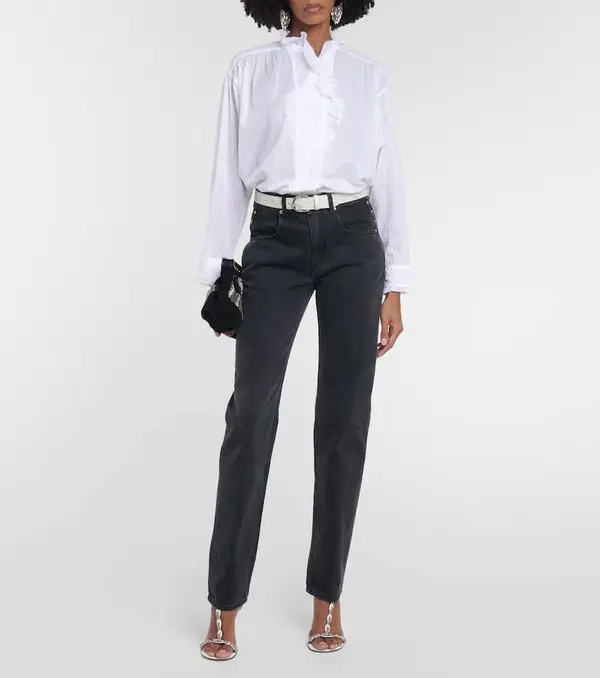MARANT ETOILE Pamias Ruffled Cotton Blouse