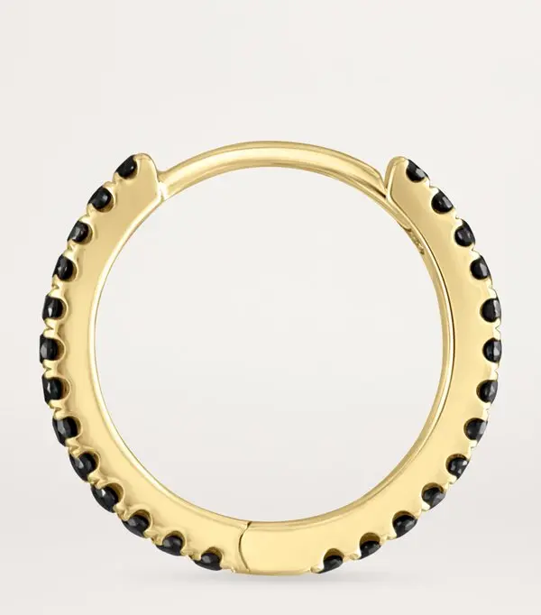MARIA TASH Black Diamond Eternity Hoop Earring