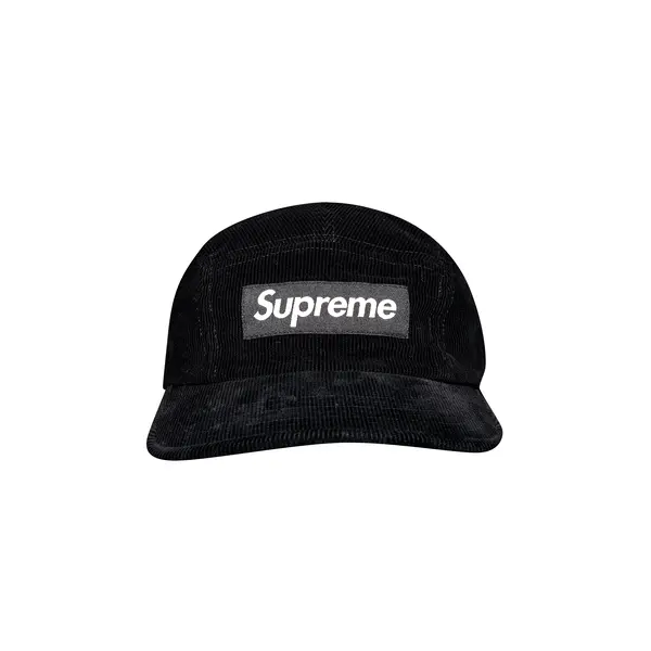 Supreme Fine Wale Corduroy Cap - Black