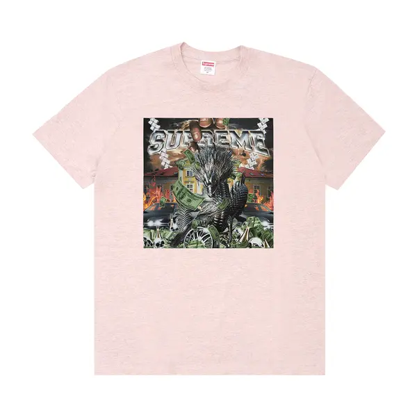 Supreme Dragon Tee 'heather - Pink