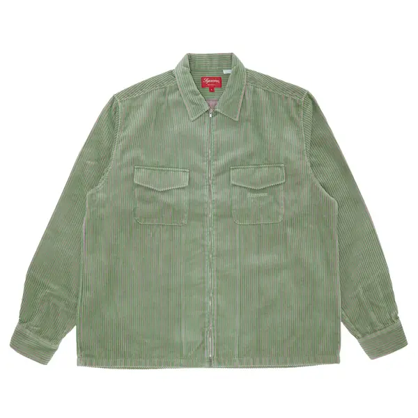 Supreme Corduroy Zip Up Shirt