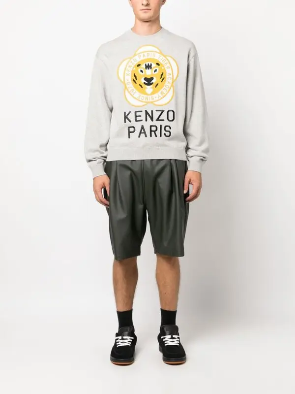 Kenzo Logo-patch Jumper - Grey