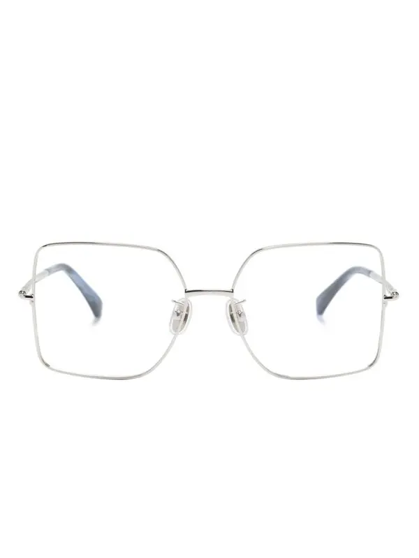 Max Mara Square-frame Glasses - Silver