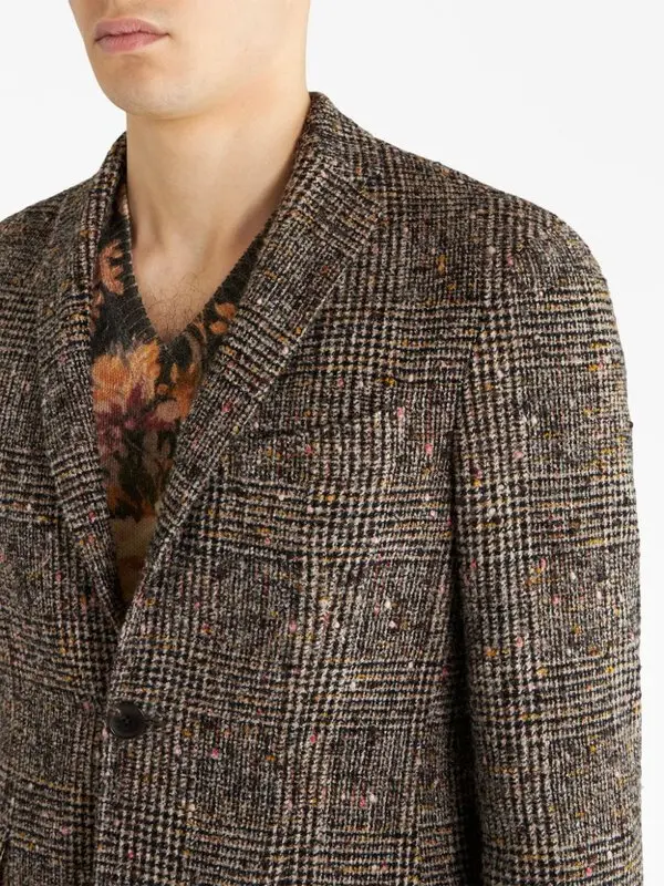 Etro Notched-lapels Check-pattern Blazer