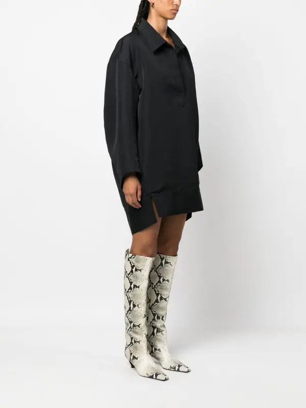 Khaite The Kal Faille Shirtdress