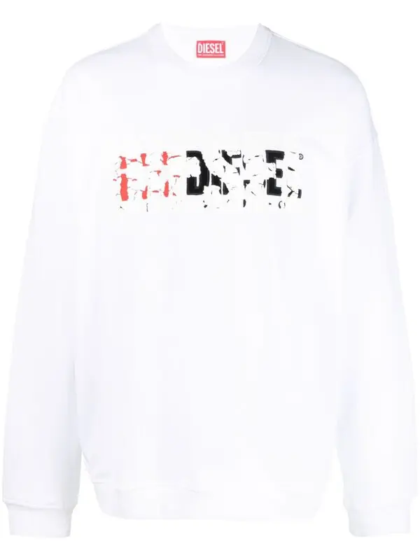 DIESEL® Logo-print Cotton Sweatshirt