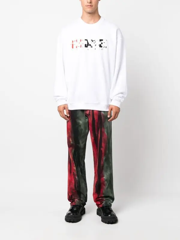 DIESEL® Logo-print Cotton Sweatshirt