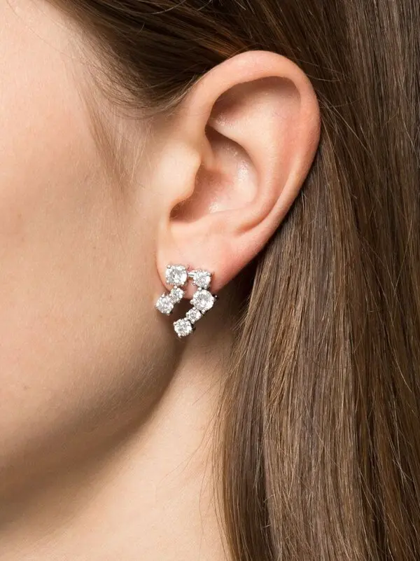 Completedworks Crystal Polished Drop Earrings