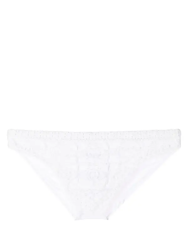 AMIR SLAMA Crochet-knit Trunks - White